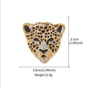 Accessories | Mens 14k Gold Jaguar Brooch Lapel Pin 2ct Diamond Suit ...